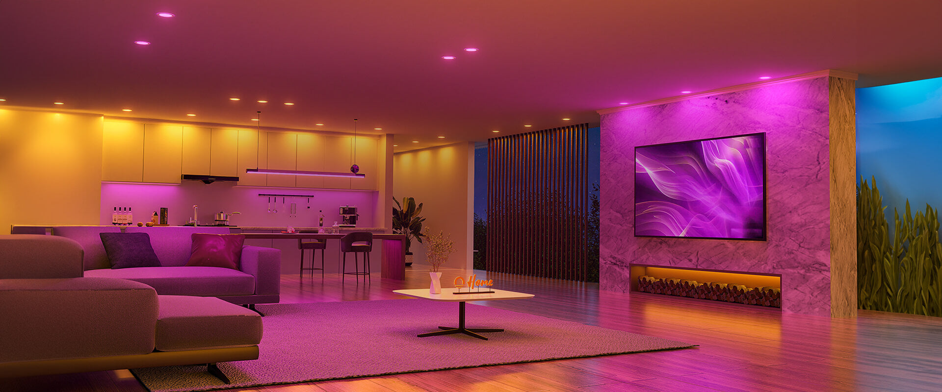 Lumary Smart Recessed Lighting 6 Inch Ultra-Thin RGBCW Dimmable Hue ...