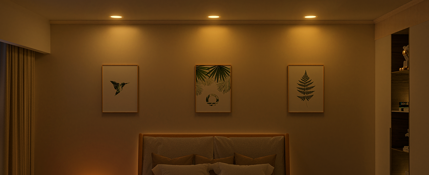 Lumary Smart Recessed Lighting Alexa Ultra-thin RGBW Color Changing ...