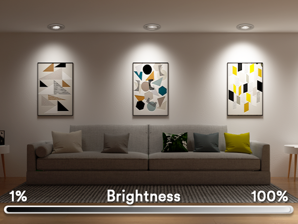 Smart Recessed Lighting 4 Inch - 9W 810 Lumens Gimbal Recessed Lighting ...