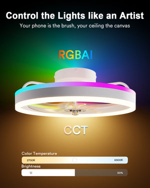 Lumary Smart Ceiling Fans with Lights