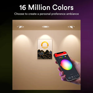 Smart Recessed Lighting 4 Inch - 9W 810 Lumens Gimbal Recessed Lighting ...