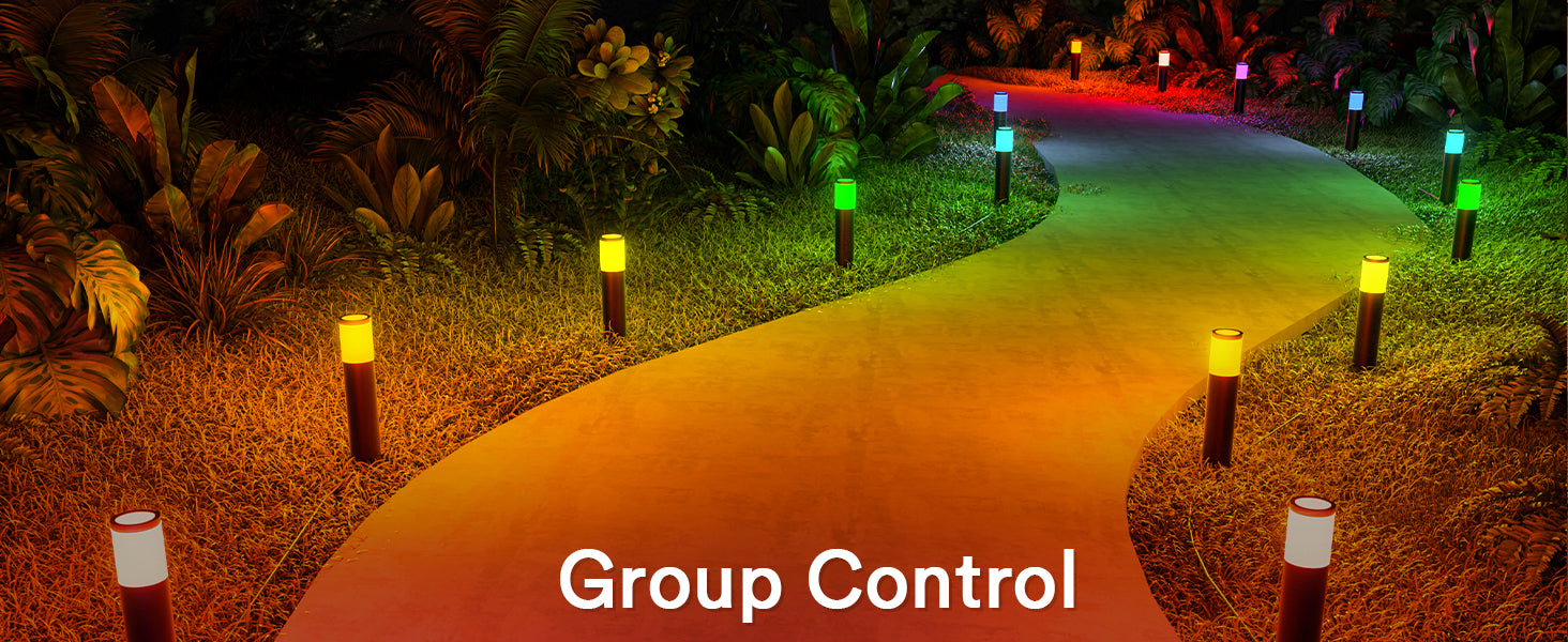 Lumary RGBAI Smart WiFi Pathway Lights - Vibrant Colors, App Control ...