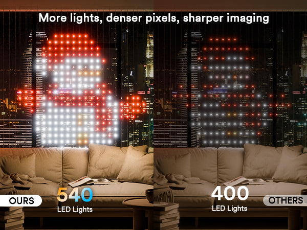 Lumary Smart Curtain Lights 6.9*4.9FT 540LED