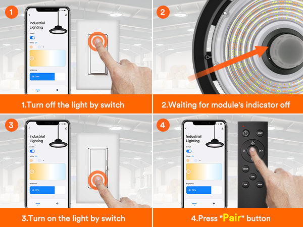 Lumary Smart UFO LED High Bay Light - App Control, Bluetooth Mesh ...