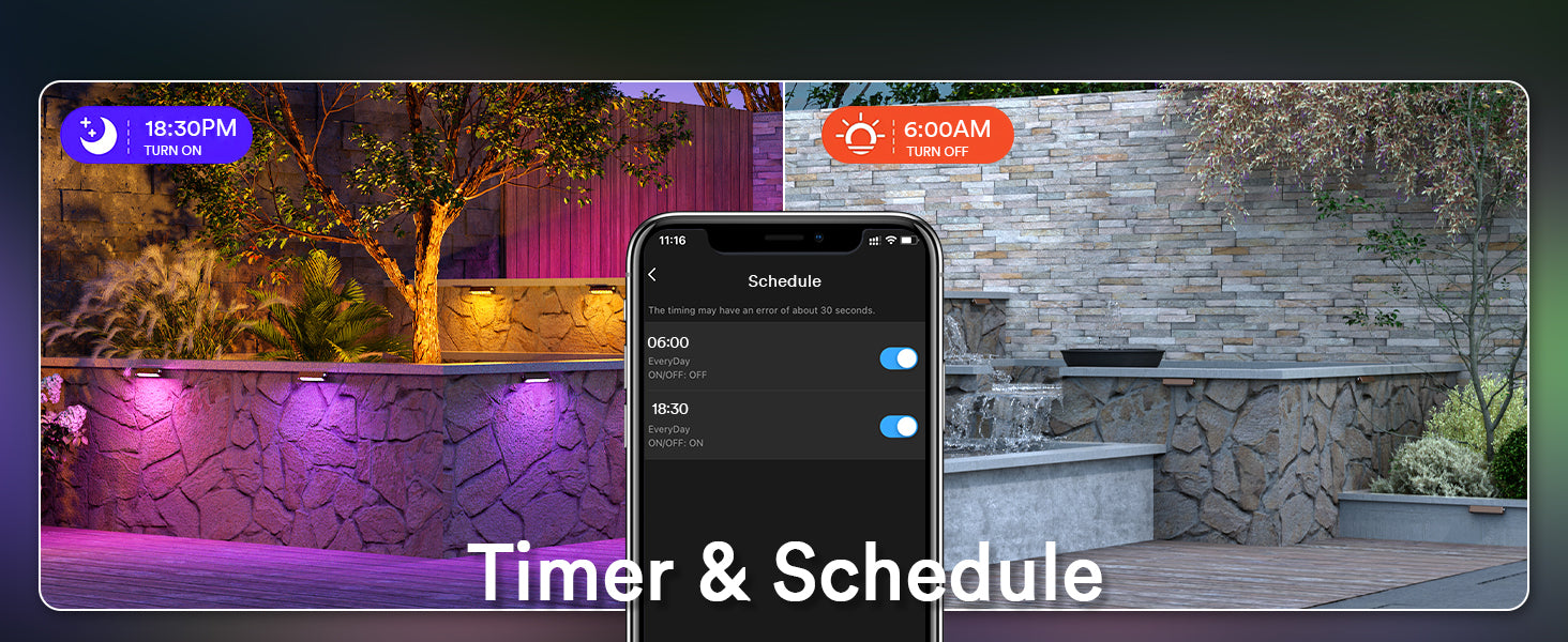 Lumary Smart Retaining Wall Light (8Pack)