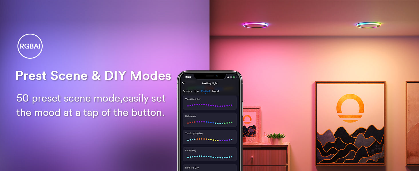 Lumary Smart RGBAI Recessed Light: Versatile 4-in-1 Lighting