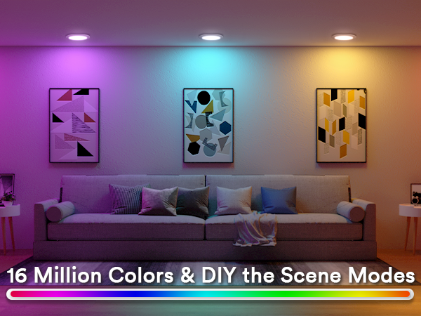 Smart Recessed Lighting Dimmable Color Changing Recessed Lighting Alexa