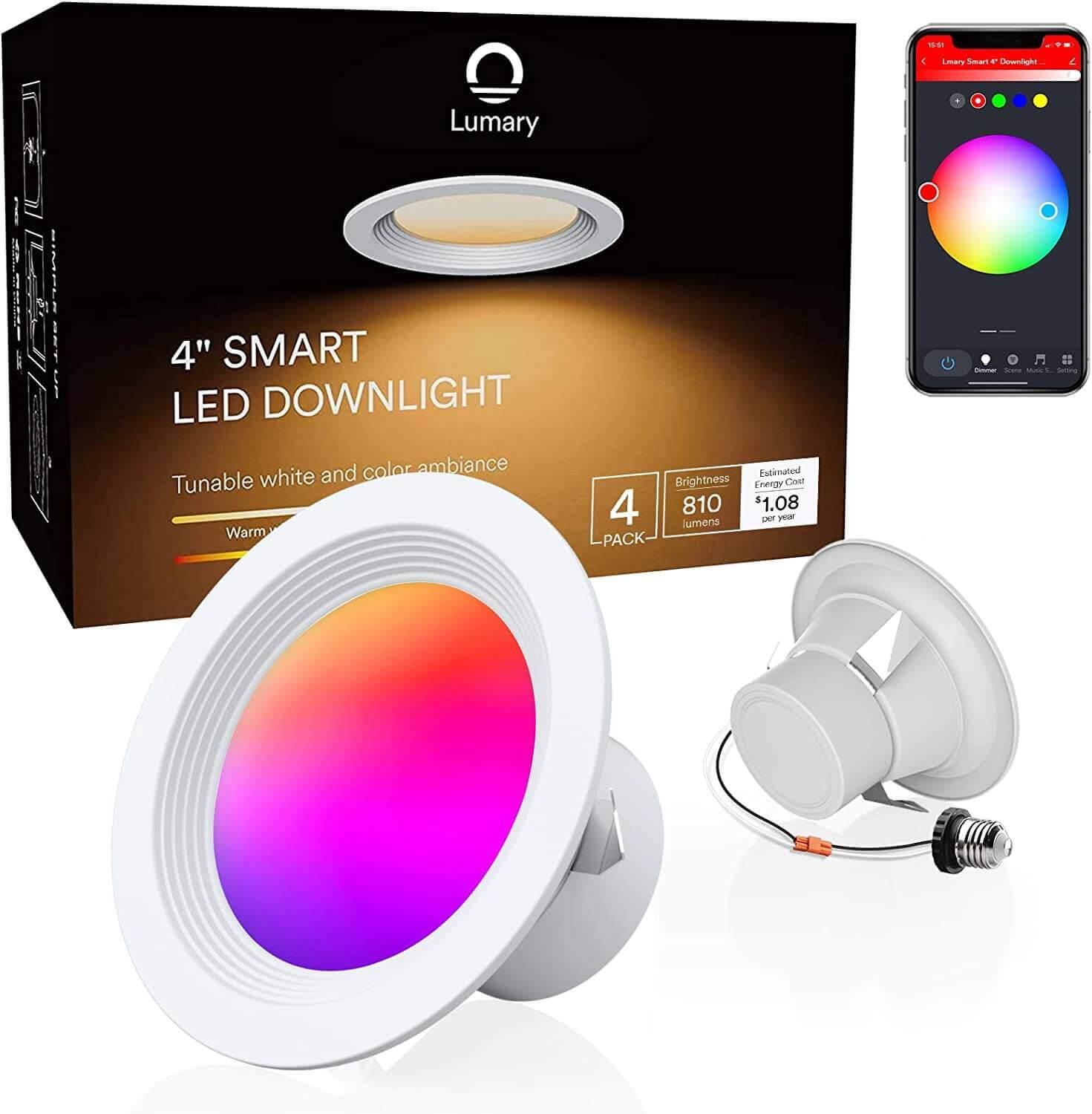 Lumary Smart Recessed Retrofit Can Lights