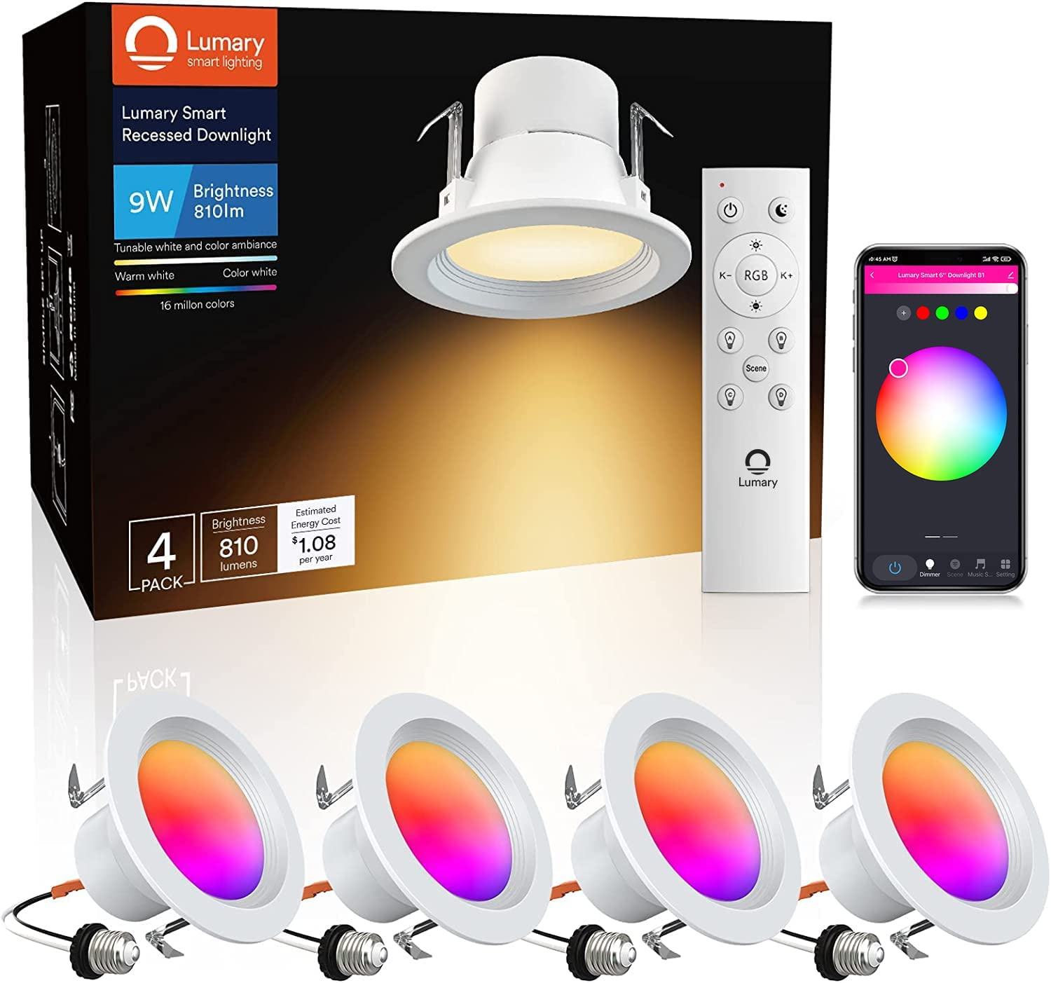 Lumary Smart Recessed Retrofit Can Lights