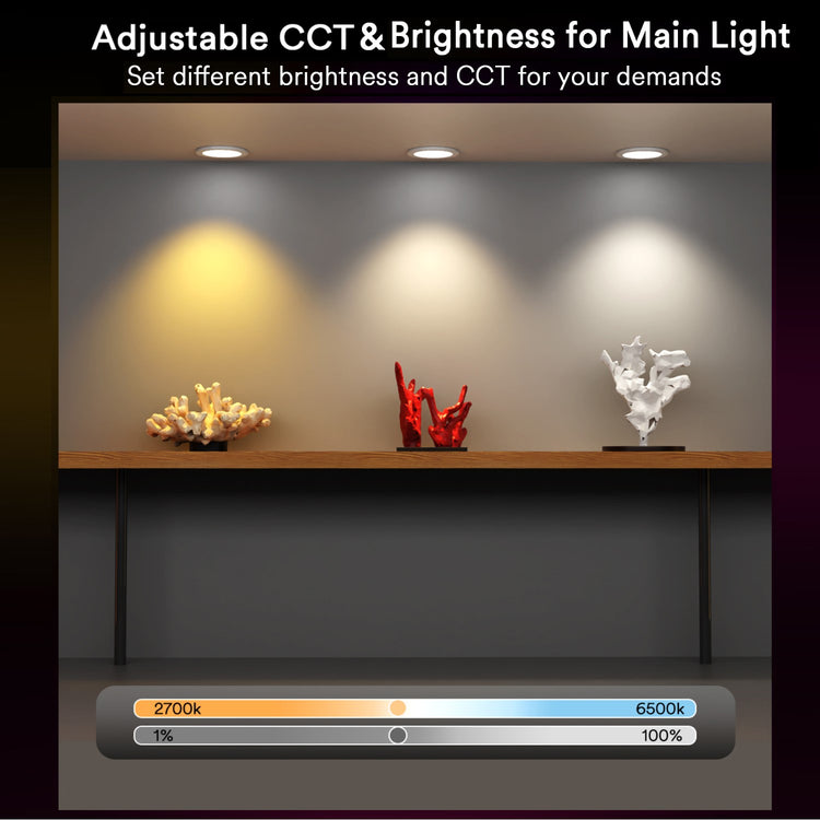 Lumary Smart RGBAI Recessed Light: Versatile 4-in-1 Lighting